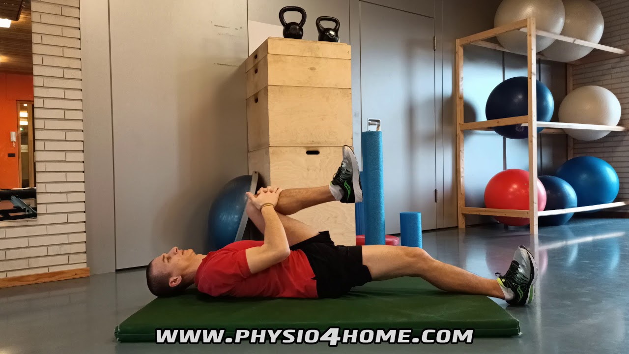 1 - Stretch Single Knee to Chest Advanced - YouTube