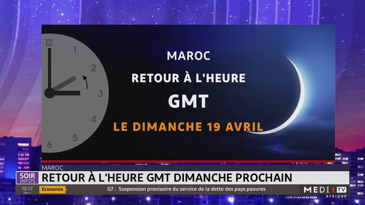 Maroc: le retour à l'heure GMT est prévu à cette date - YouTube