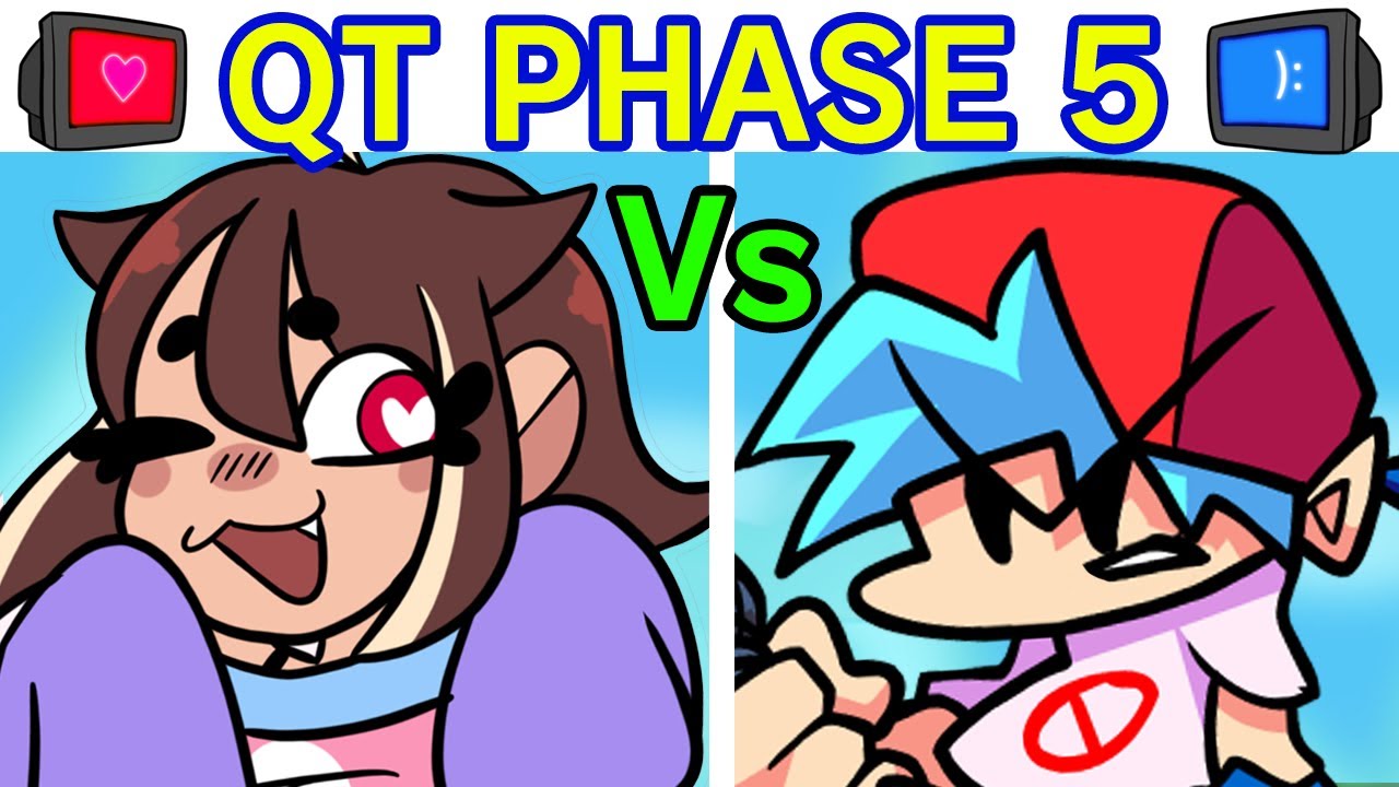 Friday Night Funkin' - VS QT Phase 5 + Secret Ending (FNF Mod ...