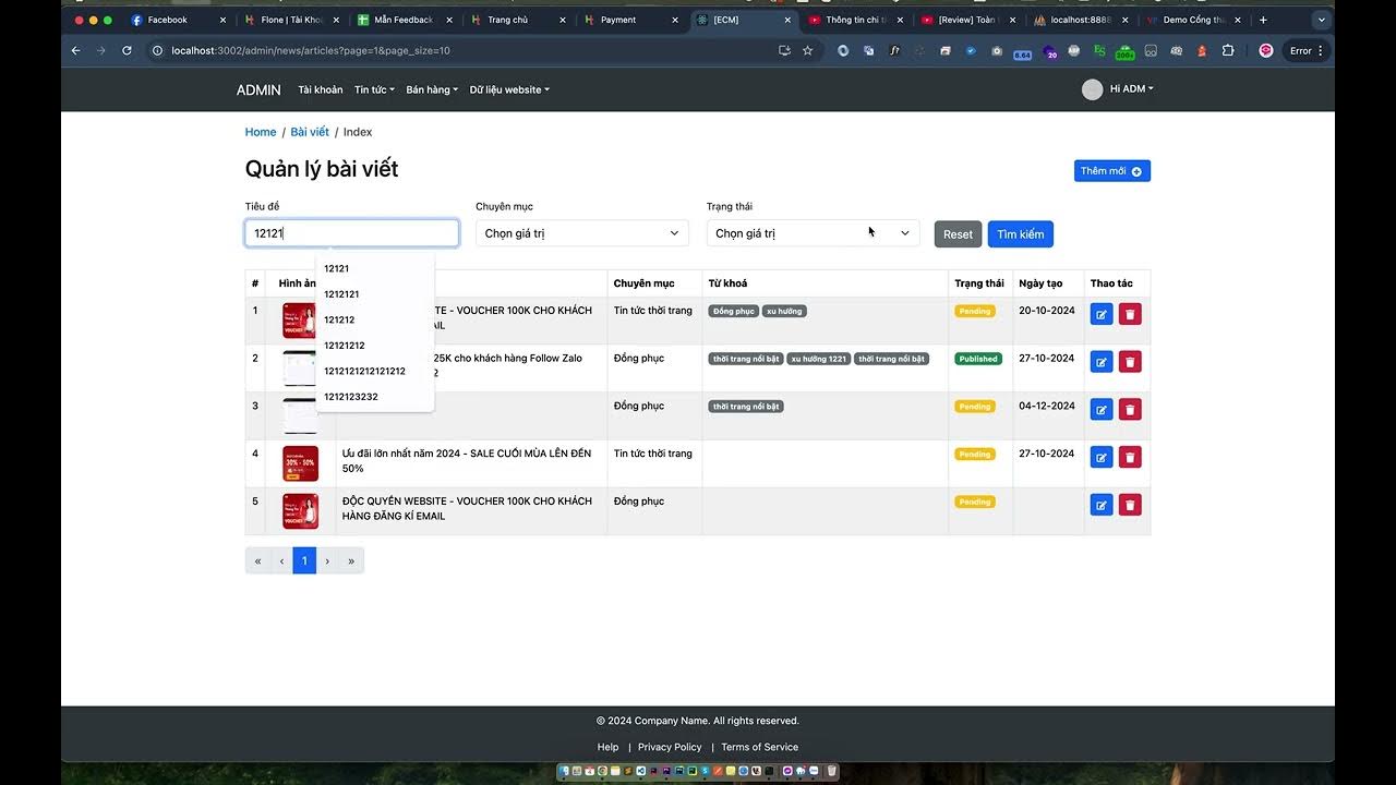 [Review đồ án ] - ADMIN quản lý bài viết - Nodejs Reactjs Java - 123code.net - YouTube