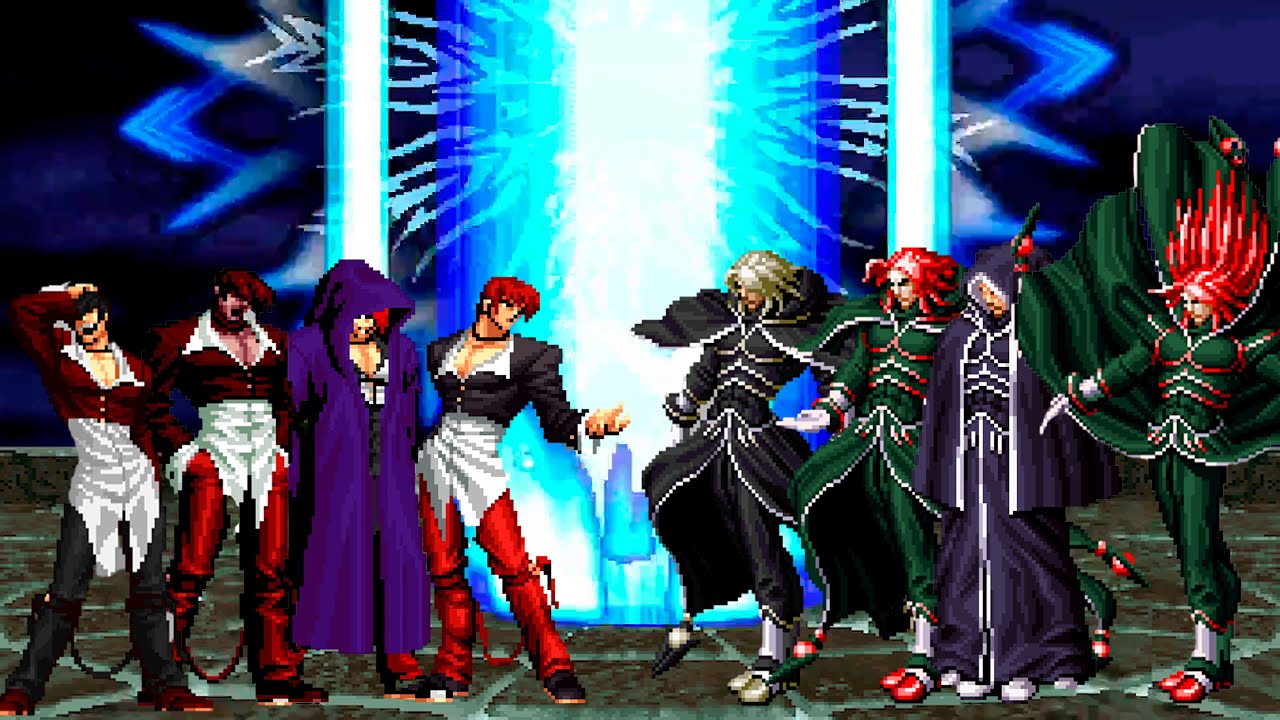 [KOF Mugen] Iori Yagami Team vs Igniz Team - YouTube