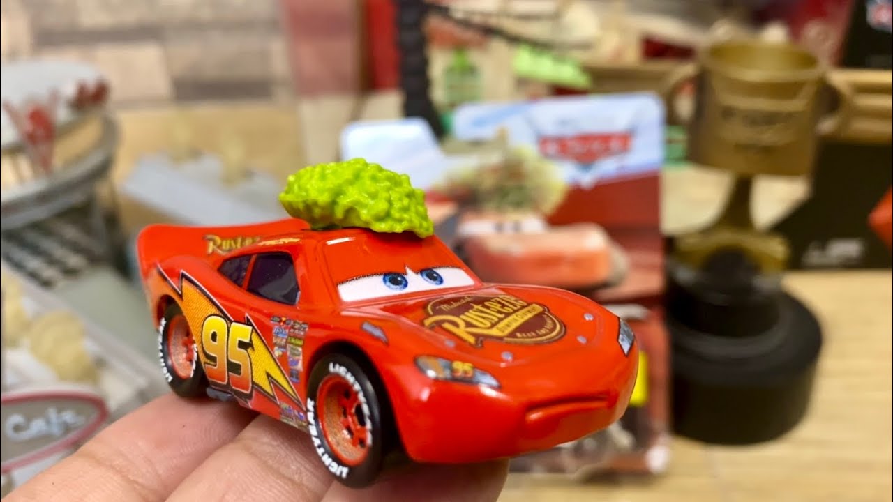 Cars Disney Lightning McQueen With Bush On Roof - YouTube