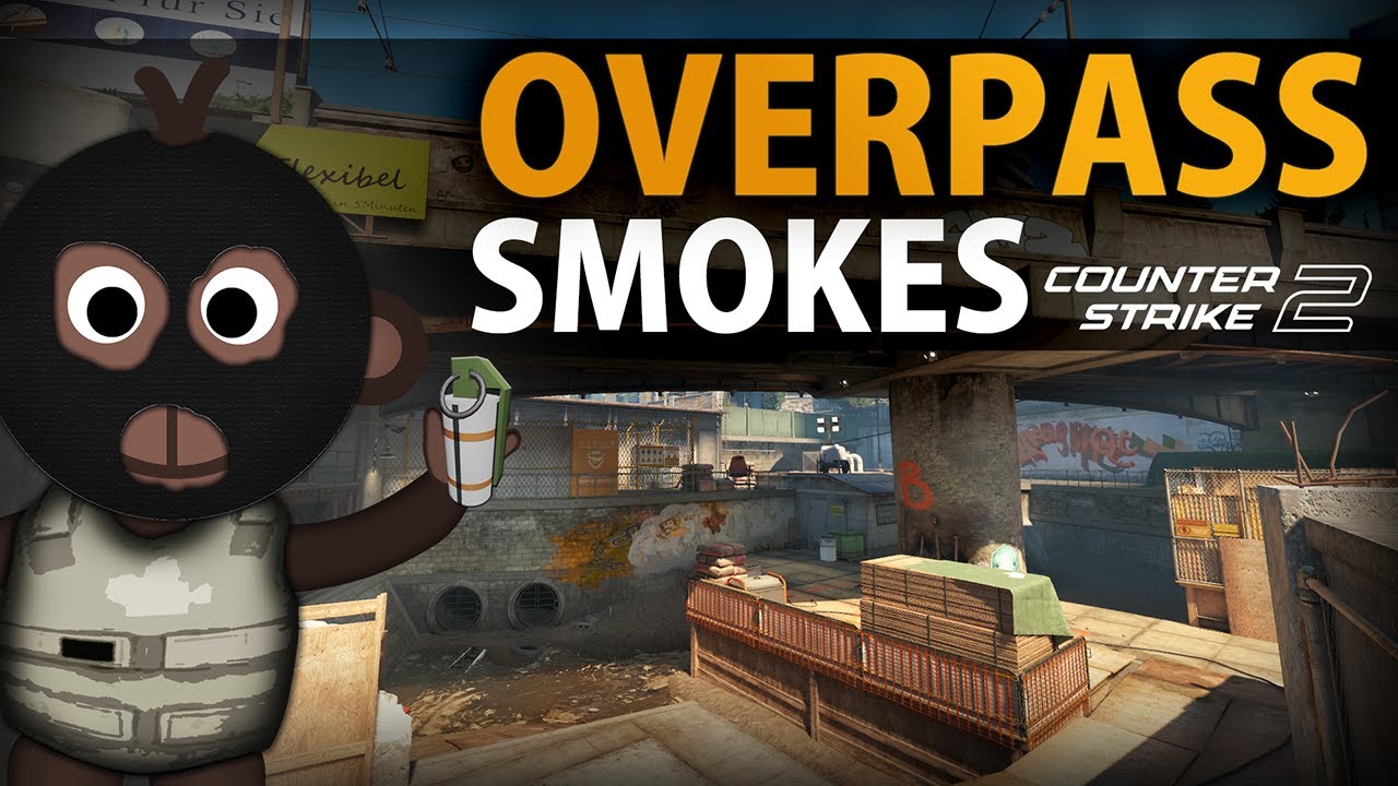 CS2 - Essential Overpass Smokes (2025) - YouTube