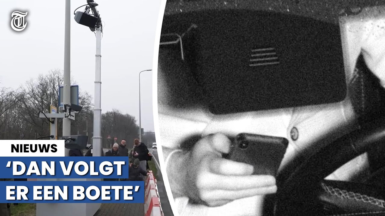 Zo werkt nieuwe flitser tegen telefoon achter het stuur - YouTube