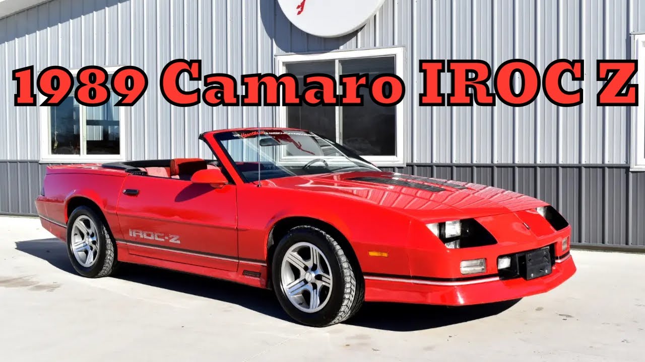 1989 Camaro IROC Z Convertible (SOLD) at Coyote Classics - YouTube