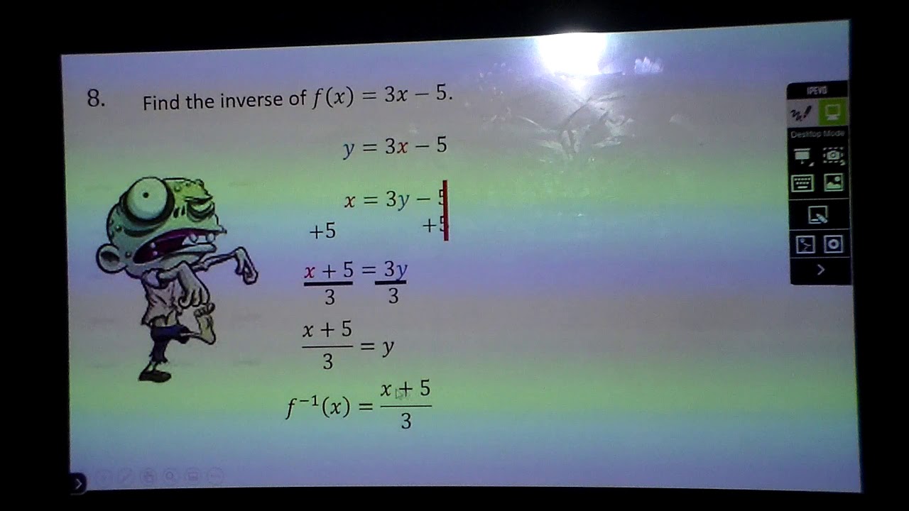 Inverse Functions Test Review 8 and 9 - YouTube