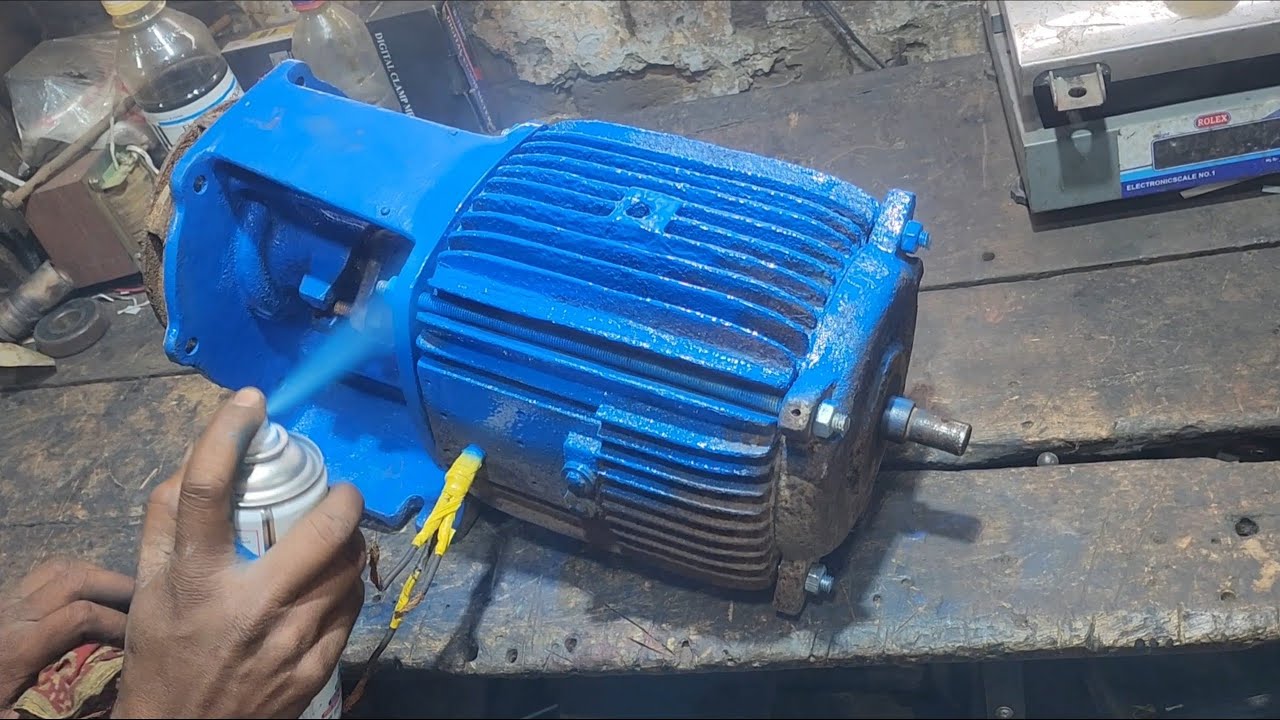 5 HP monoblock pump bearing change and service ll @Hitech_electricals ...