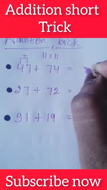 Addition short trick || addition trick || additional kese nikale || solve addition || #addition ...