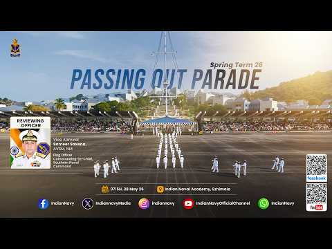 Passing Out Parade at Indian Naval Academy | Live Streaming