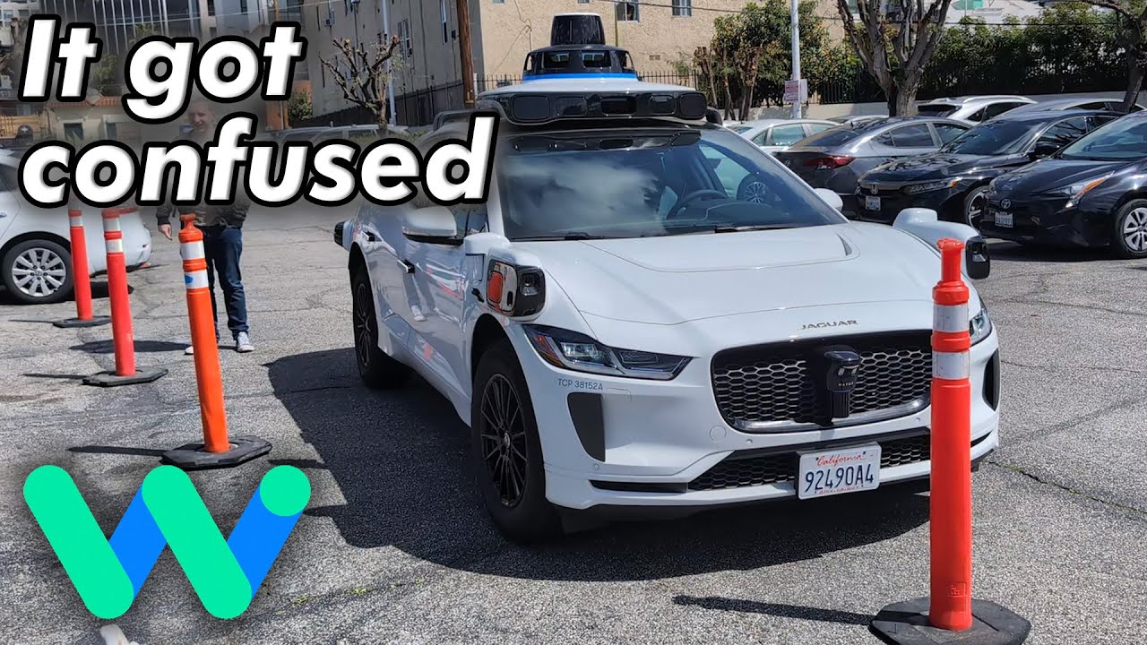 Waymo LA: Single cone logic test + Hollywood star dedication traffic ...