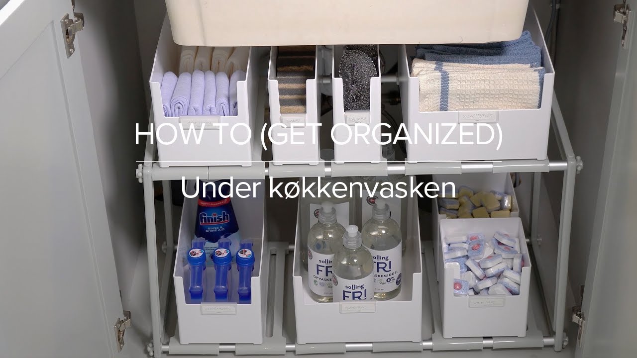 Sådan organiserer du under vasken - YouTube