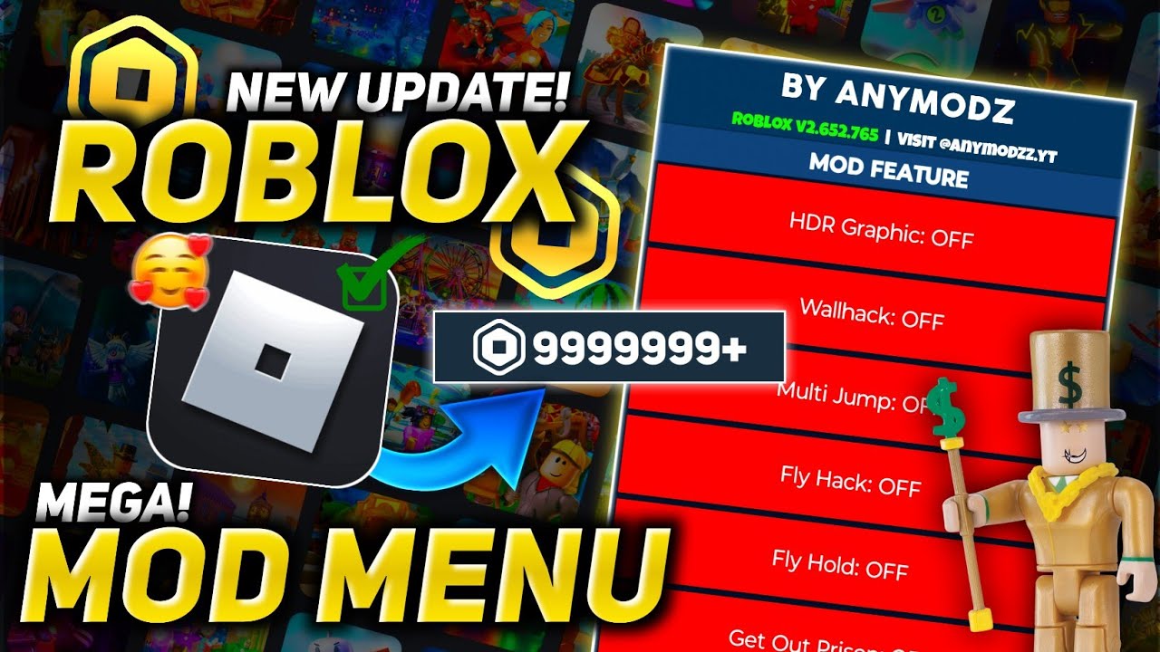 VIP HACK ! ROBLOX MOD MENU GAMEPLAY v2.657.603 | Features - Unlimited ...
