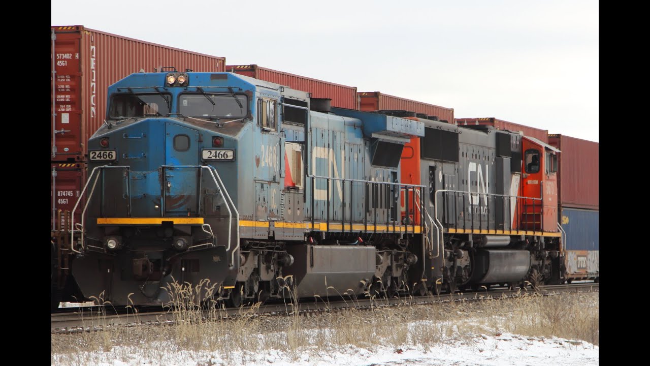 IC 2466 Leading Grain Trains Jan 2023 - YouTube