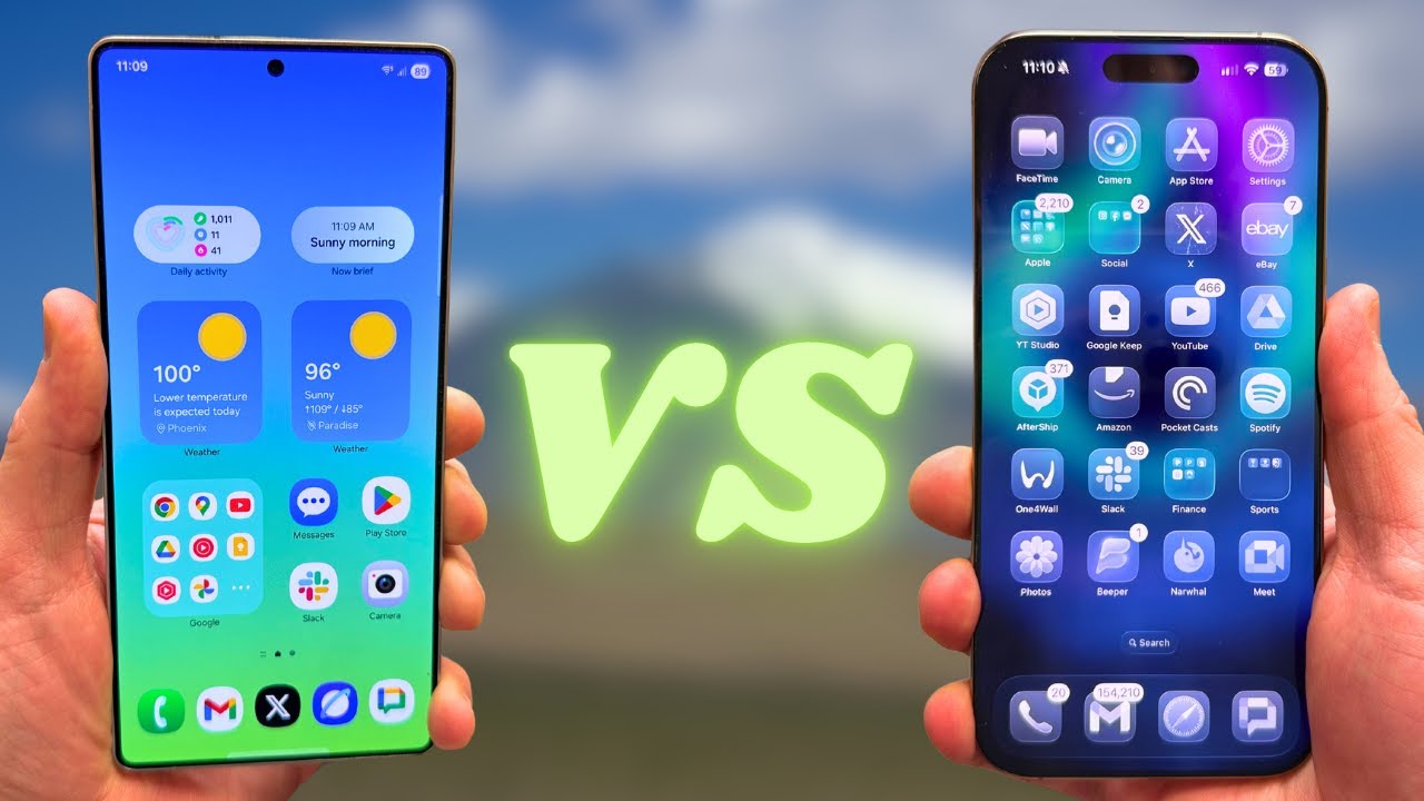 Samsung One UI 8 (S25 Ultra) vs Apple iOS 26 (iPhone 16 Pro Max ...