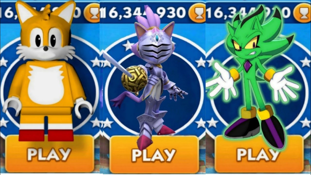 Sonic Dash - Lego Tails VS Sir blaze VS Surge Dash _ Movie Sonic vs All ...