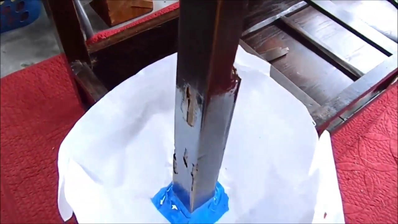 DIY Termite, rotted table legs restoration - YouTube