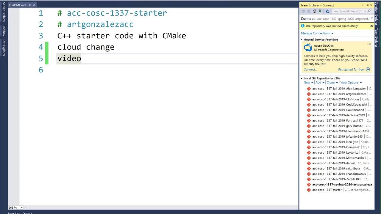Github Daily Pull and Push with Visual Studio 2017 - YouTube