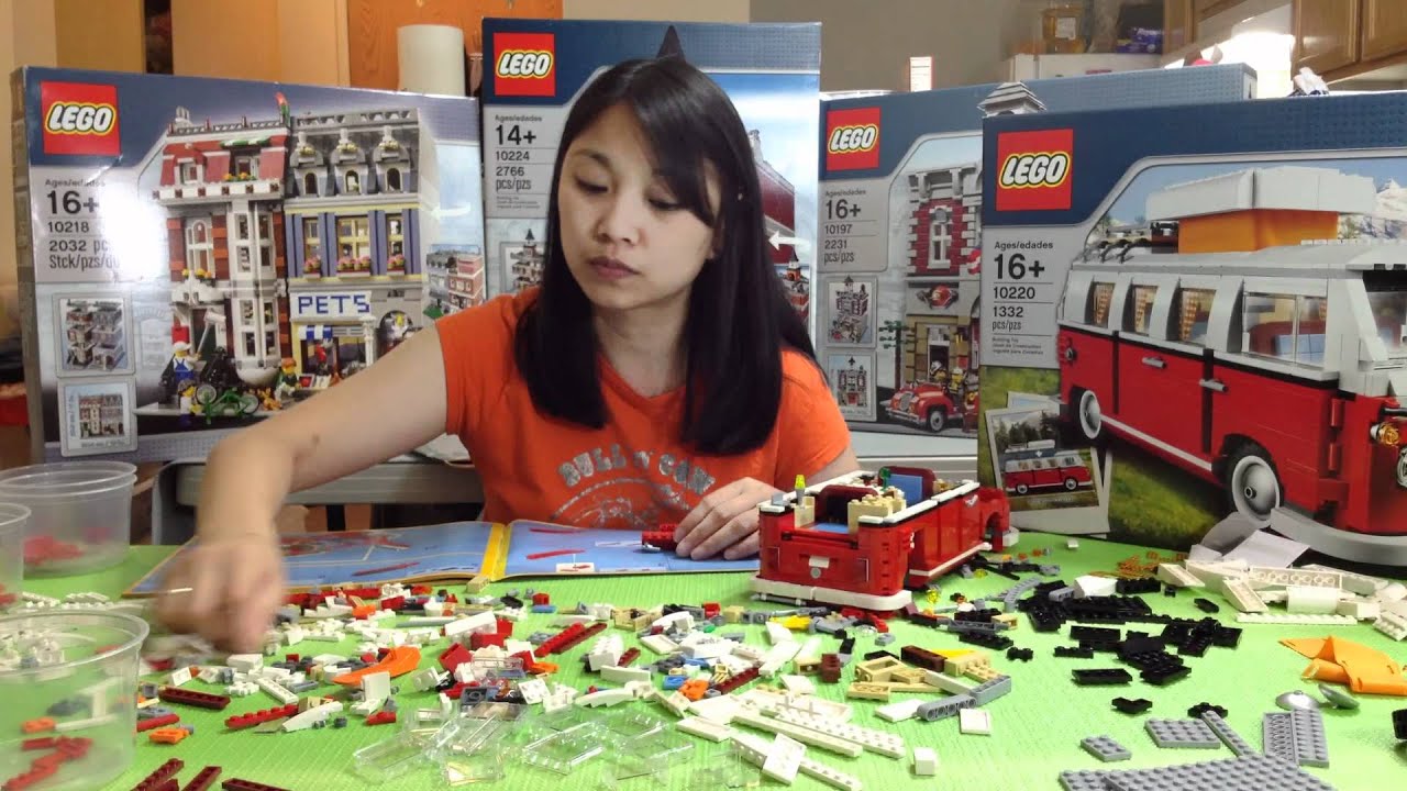 Lego 10220 | Volkswagen T1 Camper Van | Time Lapse - YouTube