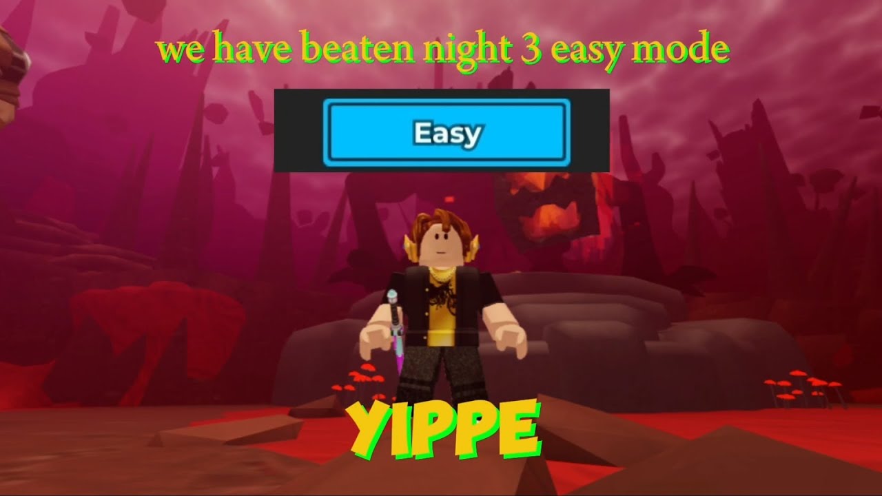 Roblox TDS night 3 easy mode - YouTube