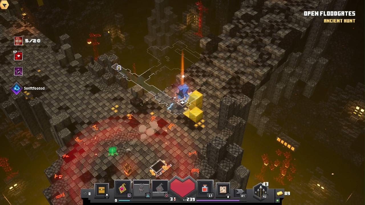 Minecraft Dungeons Ancient Hunt apocalypse 25 collect gold - YouTube