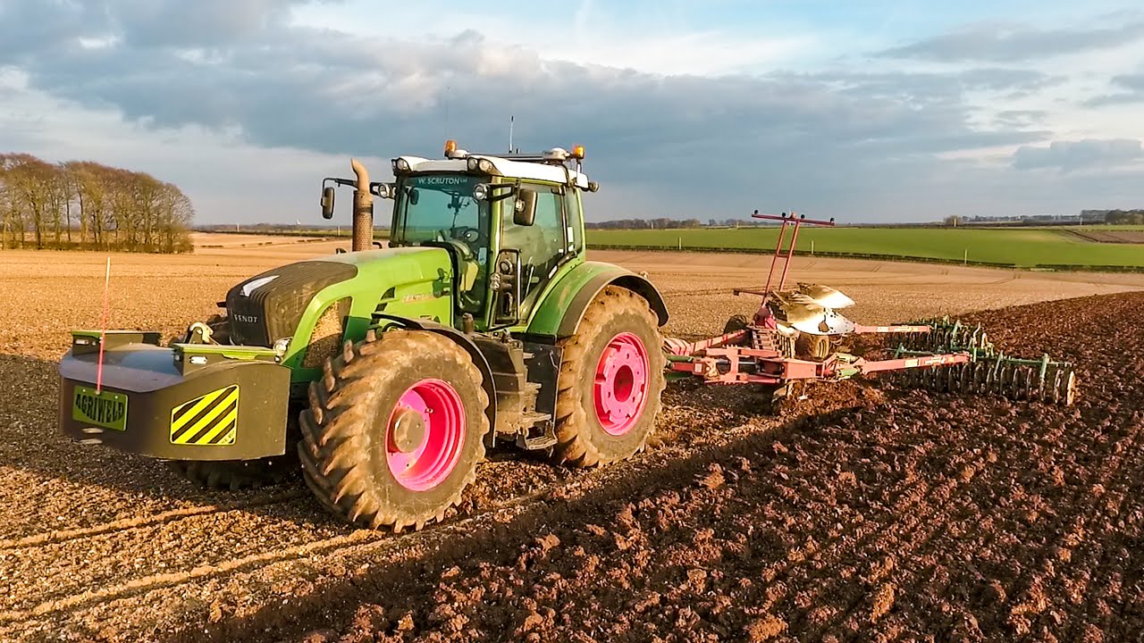Spring Cultivations & Seed Drilling - YouTube