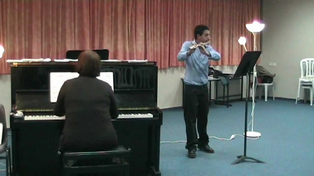 J.S. Bach, Flute sonata BWV 1031 1st mov - Matan Toledano - YouTube