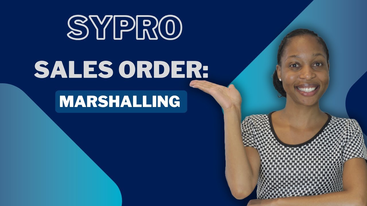 SYSPRO Sales Order: Marshalling - YouTube