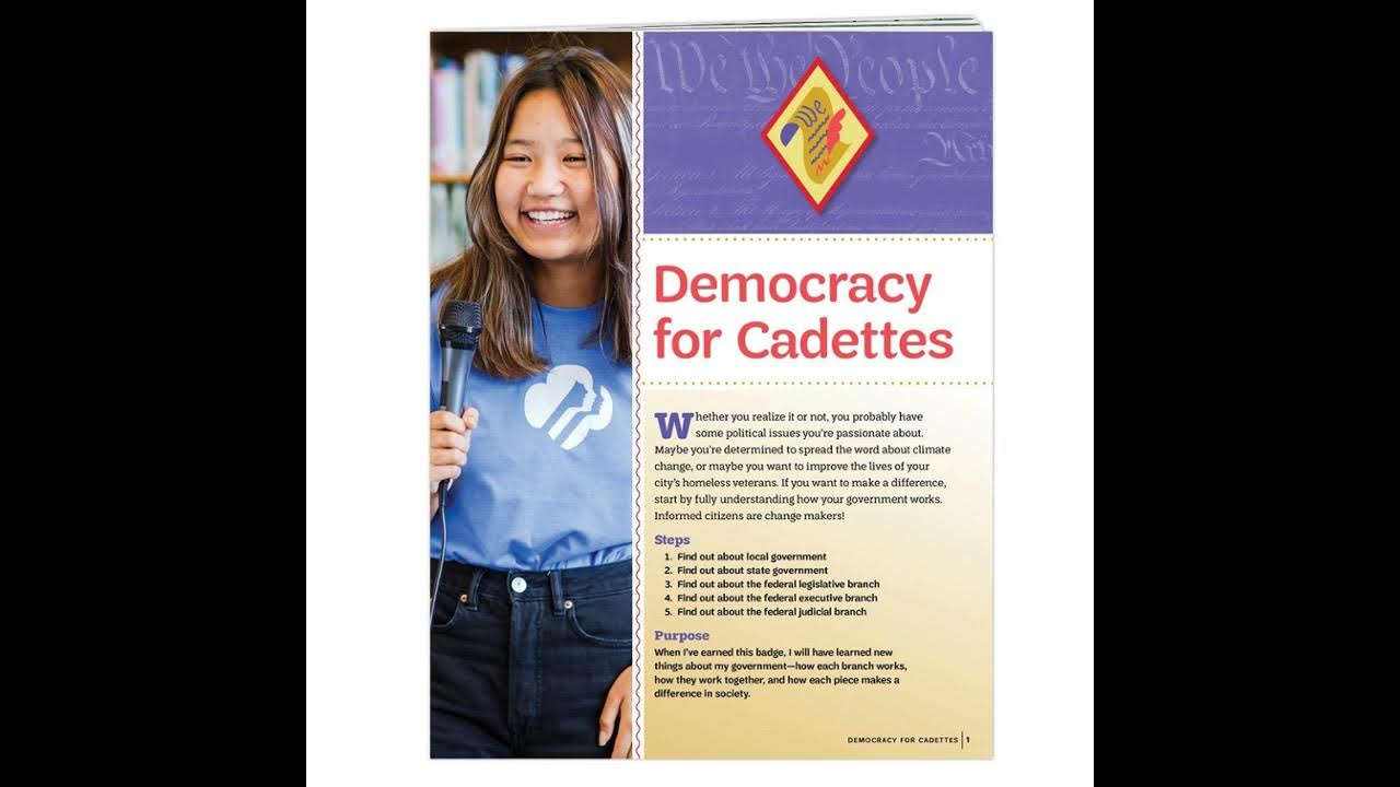 Girl Scout Cadette Badge Democracy for Cadettes - YouTube