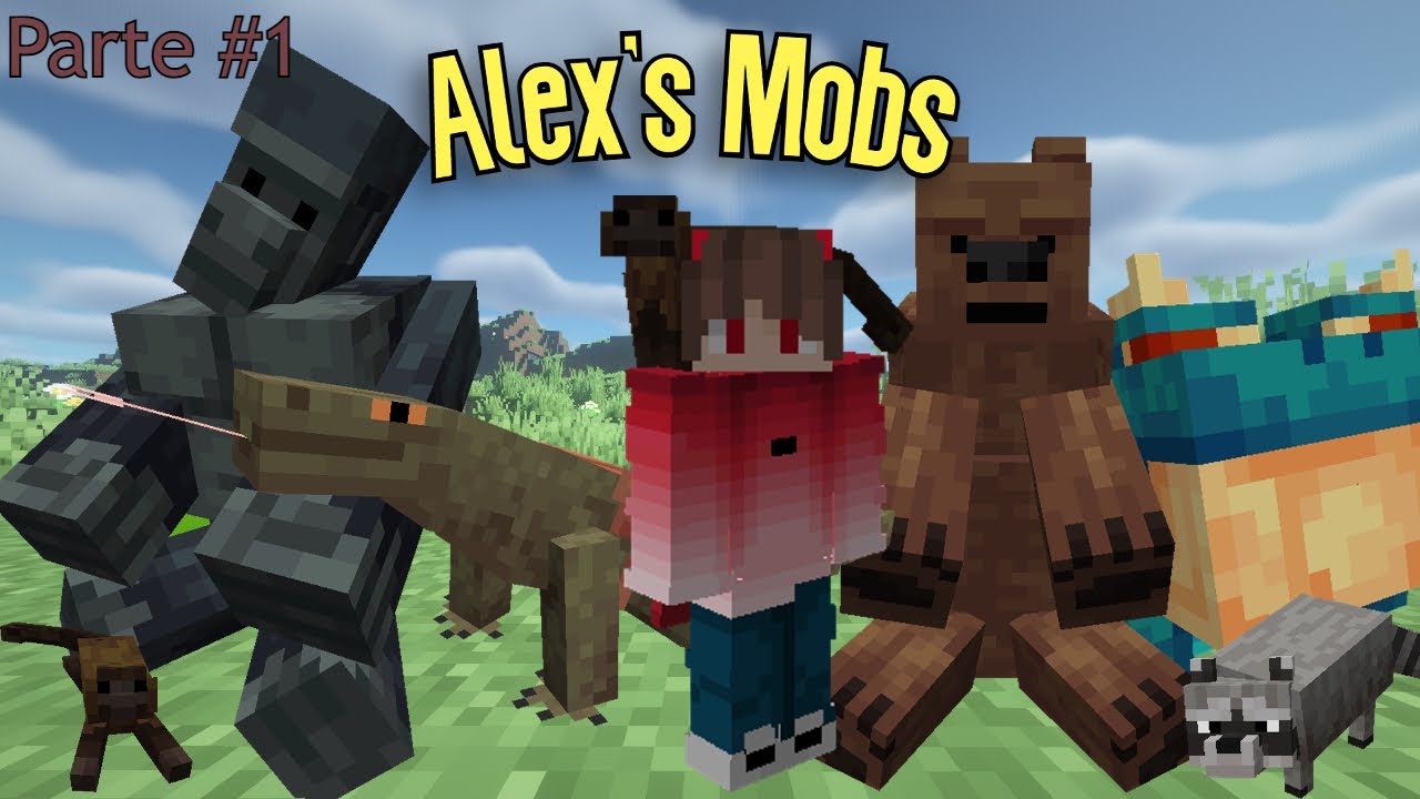 Los animales llegan a minecraft - Alex’s Mobs Mod - YouTube