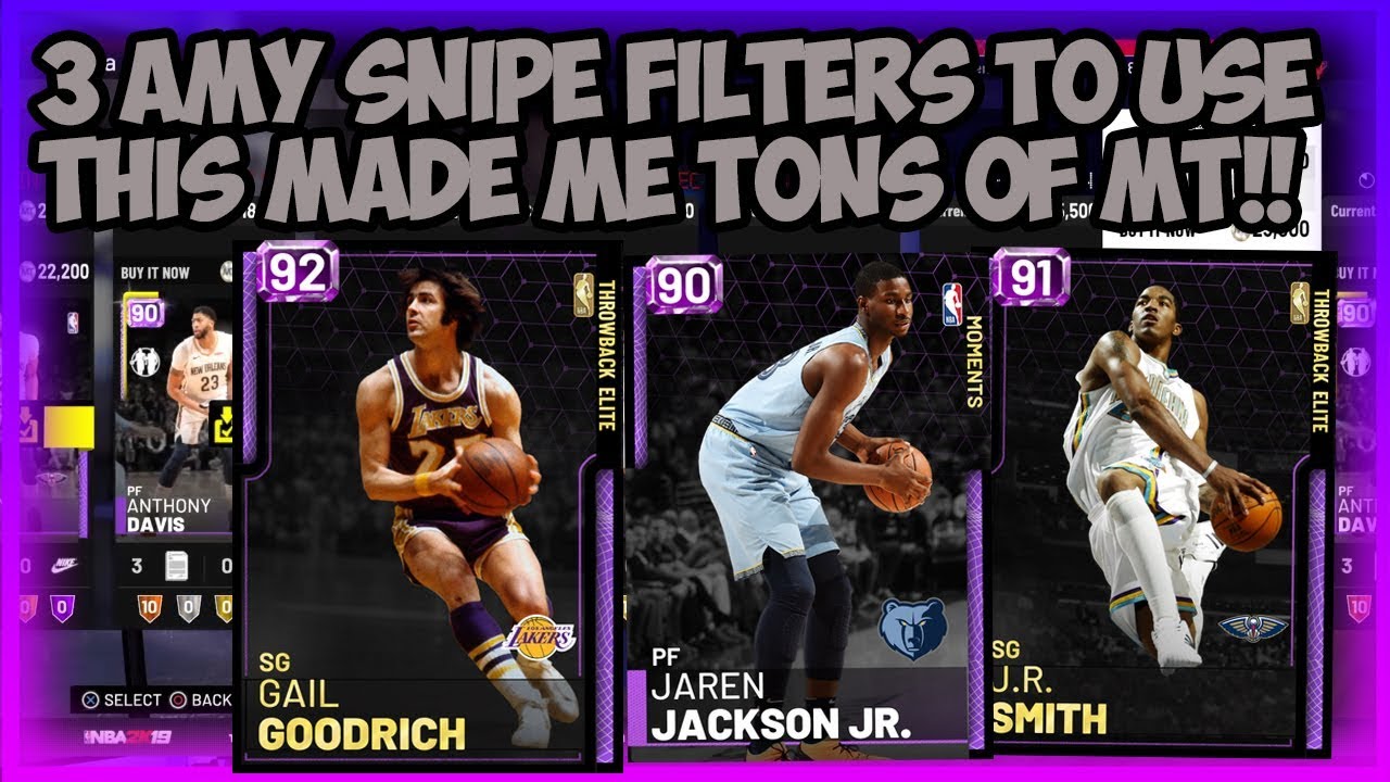 NBA2K19 3 AMY SNIPE FILTERS - MY FAVOURITE ONE SO FAR - YOU CAN SNIPE ...