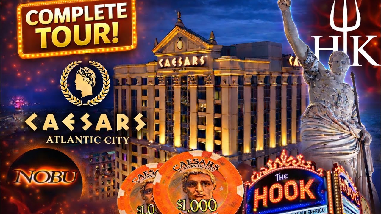 CAESARS ATLANTIC CITY FULL TOUR 😱 | Is This Casino/Hotel worth it in ...