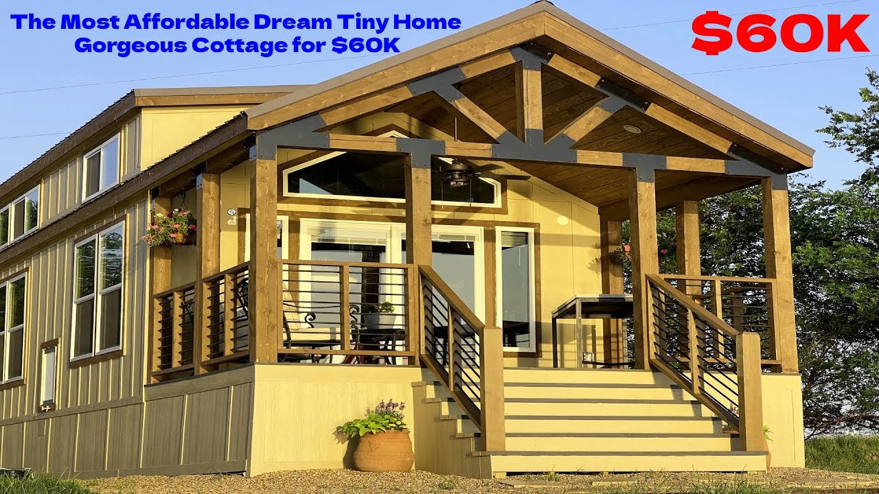 The Most Affordable Dream Tiny Home Gorgeous Cottage for $60K - YouTube