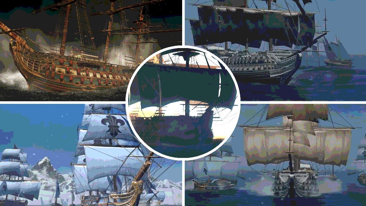 ASSASSIN'S CREED ROGUE | ALL LEGENDARY SHIPS - YouTube