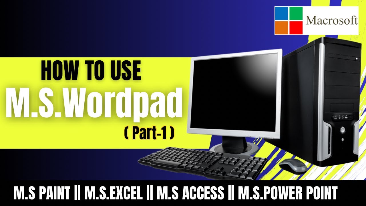 How to use WordPad - Microsoft(part-1) - YouTube