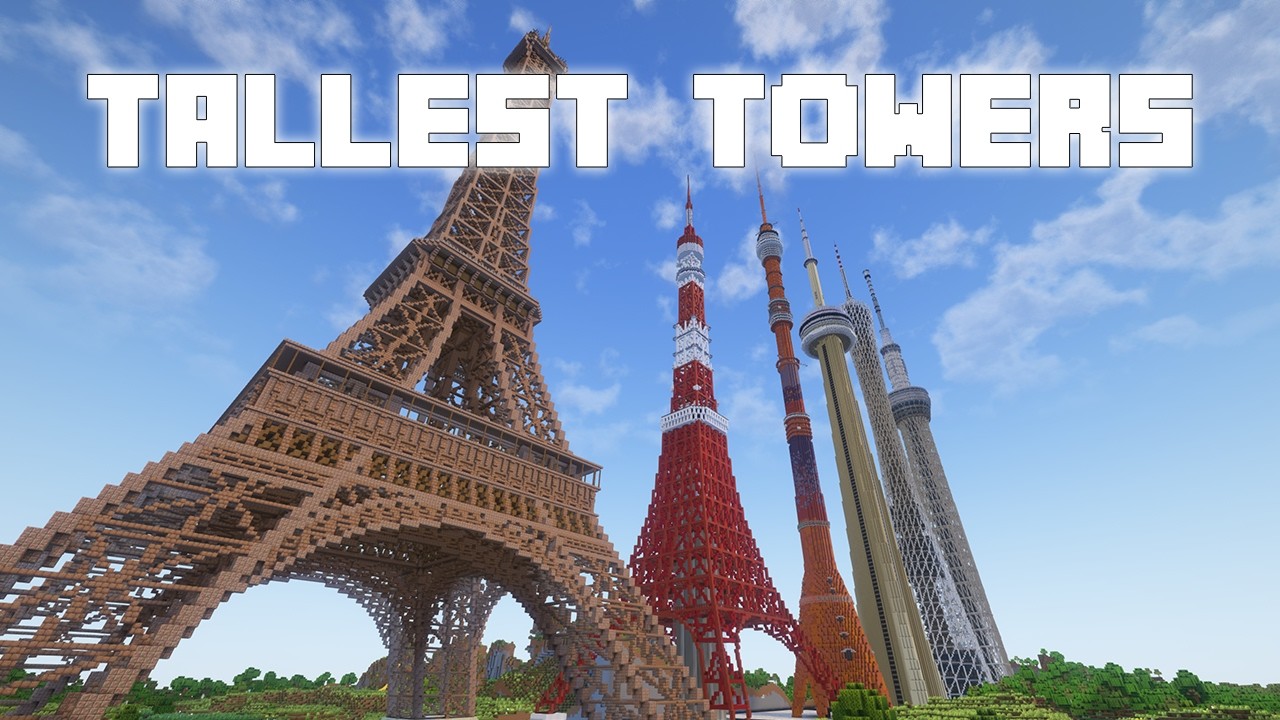 I Built The TALLEST TOWERS in the world in Minecraft! - YouTube