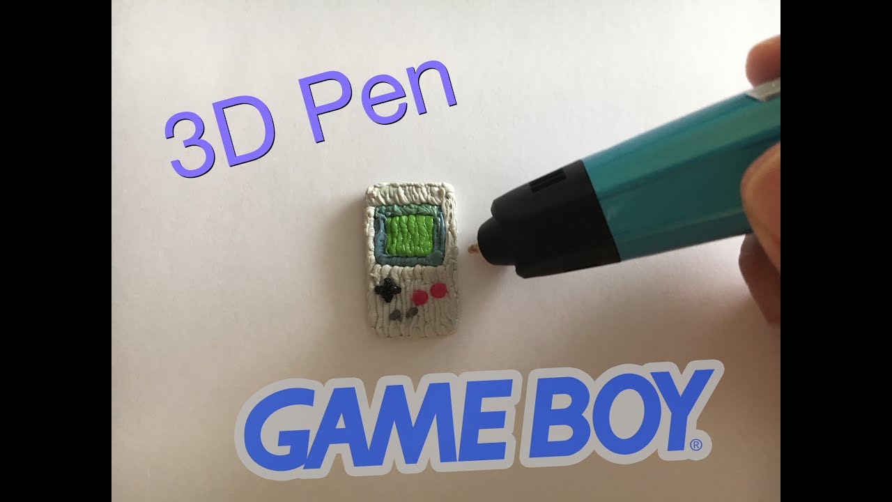 3D Pen- making a Gameboy miniature - YouTube