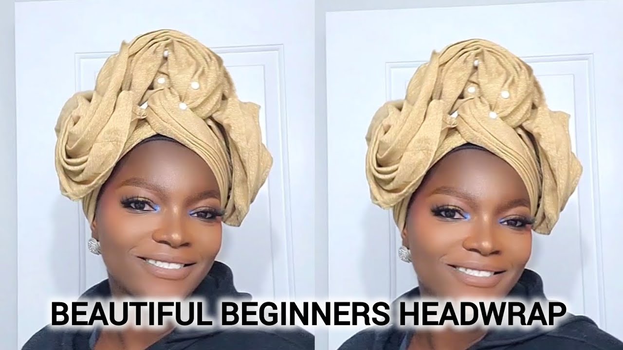 HOW TO TIE A UNIQUE GELE FOR BEGINNERS |DIY |TURBAN - YouTube