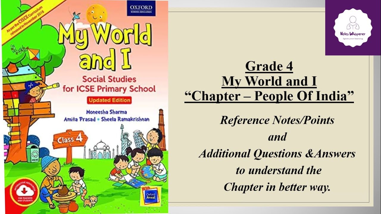 CH.16 - PEOPLE OF INDIA 🇮🇳 || EXPLANATION || GRADE 4 || MY WORLD & I ...