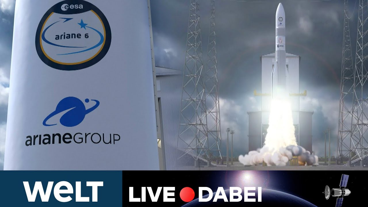 ARIANE 6 RAKETENSTART: Erstflug der neuen europäischen Trägerrakete von ...