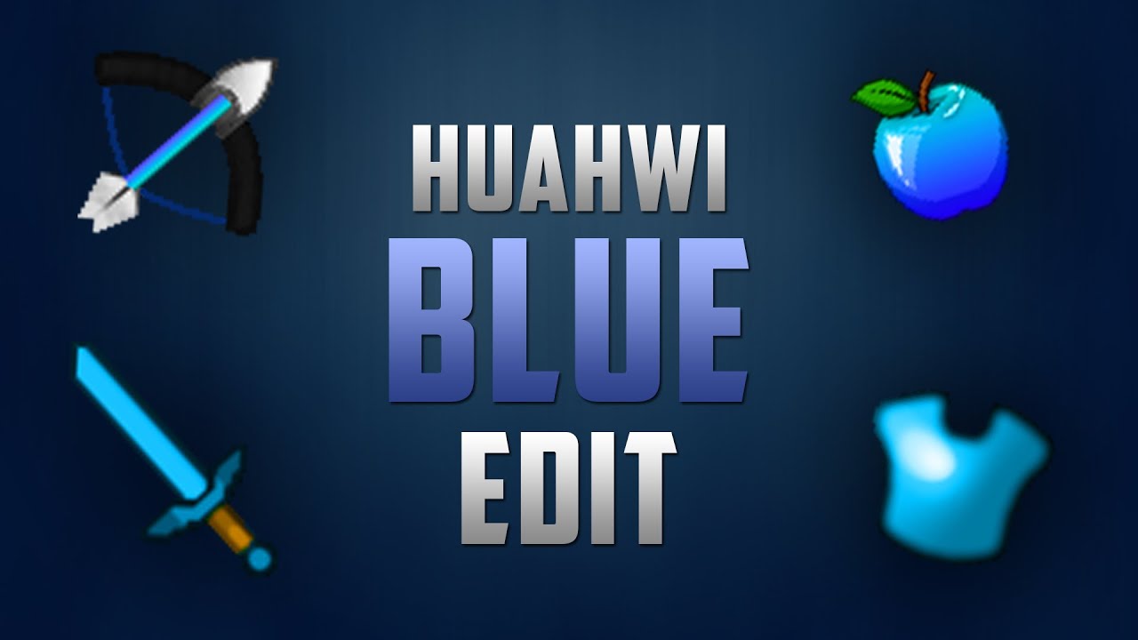 Minecraft PvP Texturepack - ItsProPig's Blue Huahwi Edit 64x (updated ...
