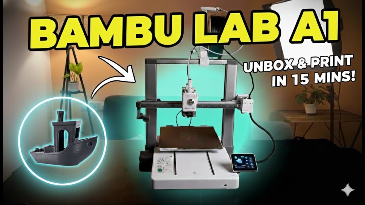 Bambu Lab A1: Fast Setup & First Print Guide (15 Mins!) - YouTube