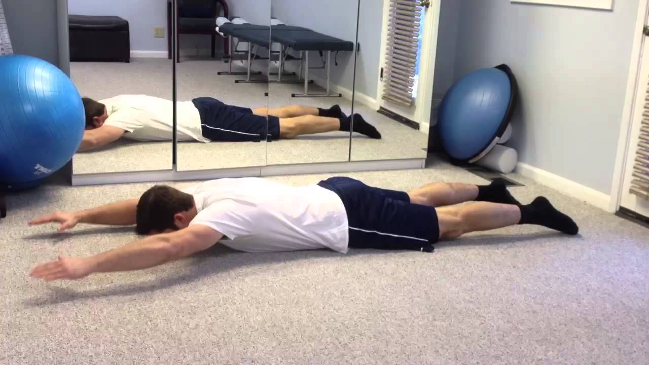Superman Exercise - YouTube