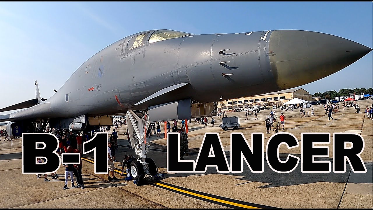 B-1 Lancer Supersonic Bomber | at Joint Base Andrews Air Show 2022 - YouTube