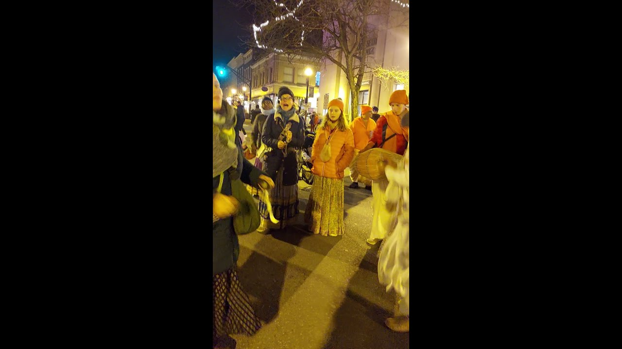 Damodara Priya Devi Dasi Chants Hare Krishna at Hudson Winter Walk ...