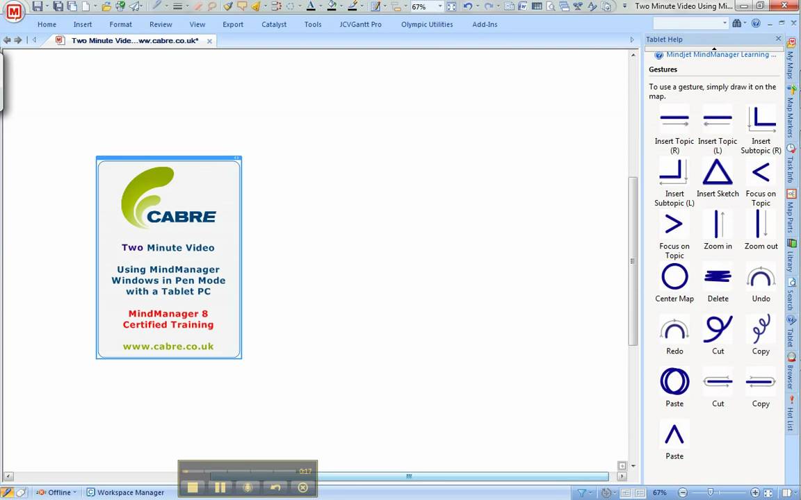 Using MindManager Windows in Pen Mode with a Tablet PC - YouTube