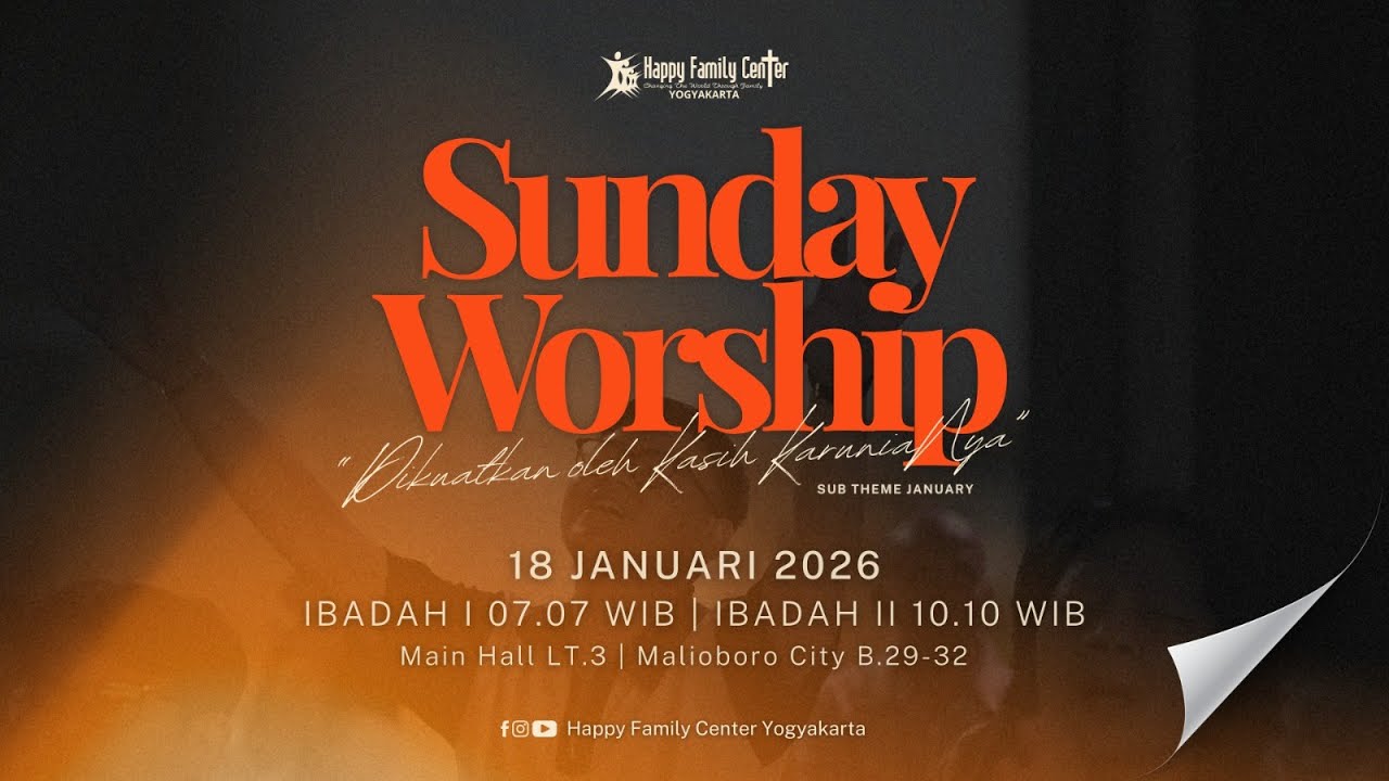 SUNDAY WORSHIP 1 | 18 JANUARI 2026 | Pk. 07.07 WIB | Ps. FRENGKY BAGANU ...