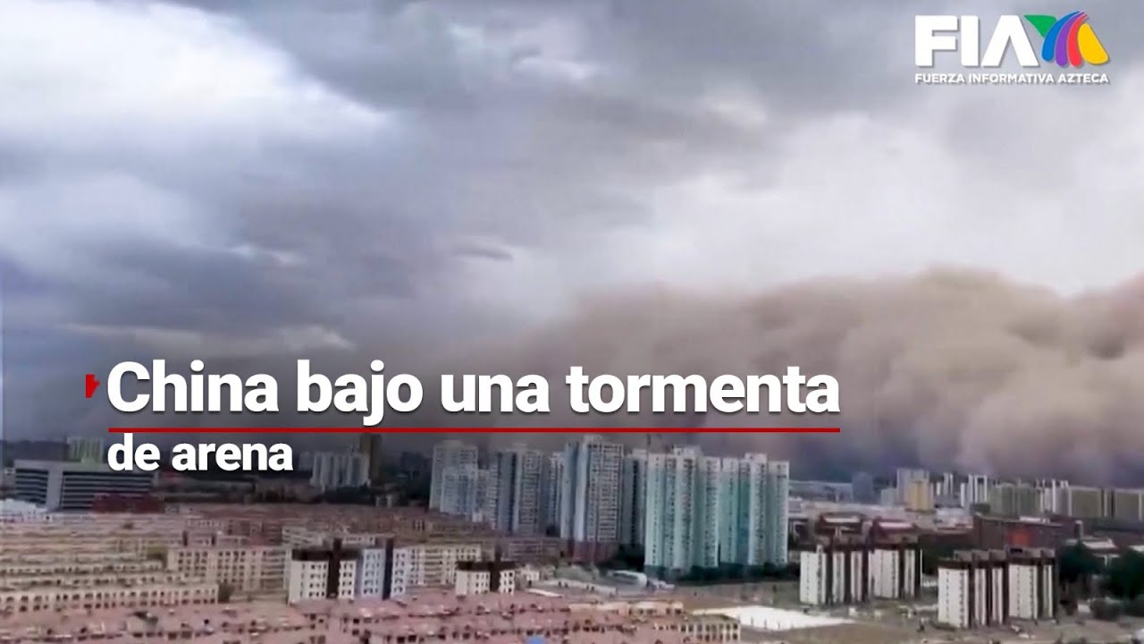 ¡IMPACTANTE! | Tormenta de Arena azotó la ciudad de Hami, en China ...