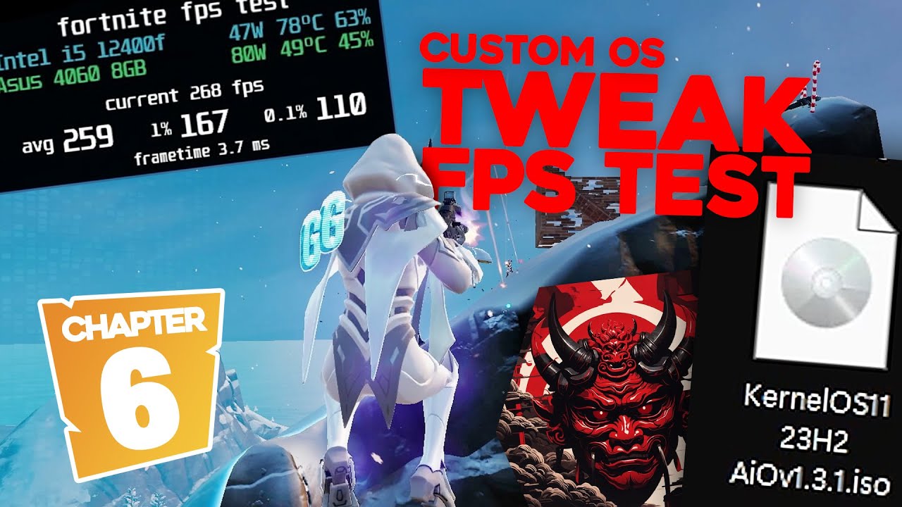 does tweaking actually work? (k3rnel OS) 23h2 fortnite fps test 4060 ...