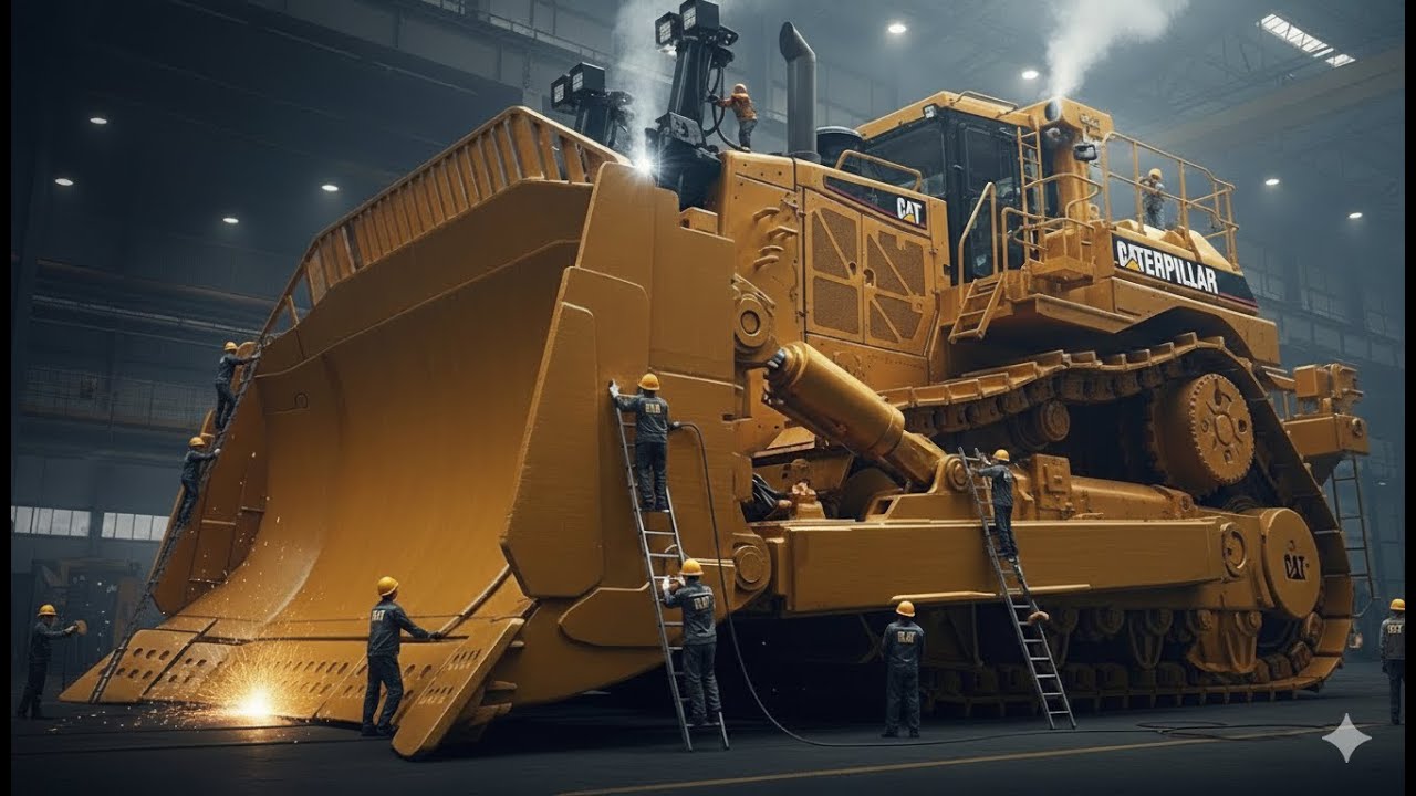 Inside D11 Bulldozer Factory – How This Giant Machine Is Built (Full ...