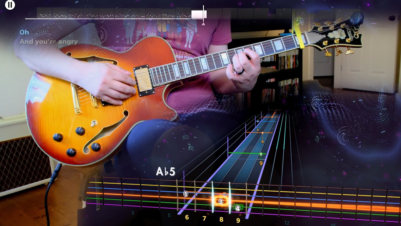 "One More Light" Linkin Park 100% Lead Guitar Rocksmith+ - YouTube